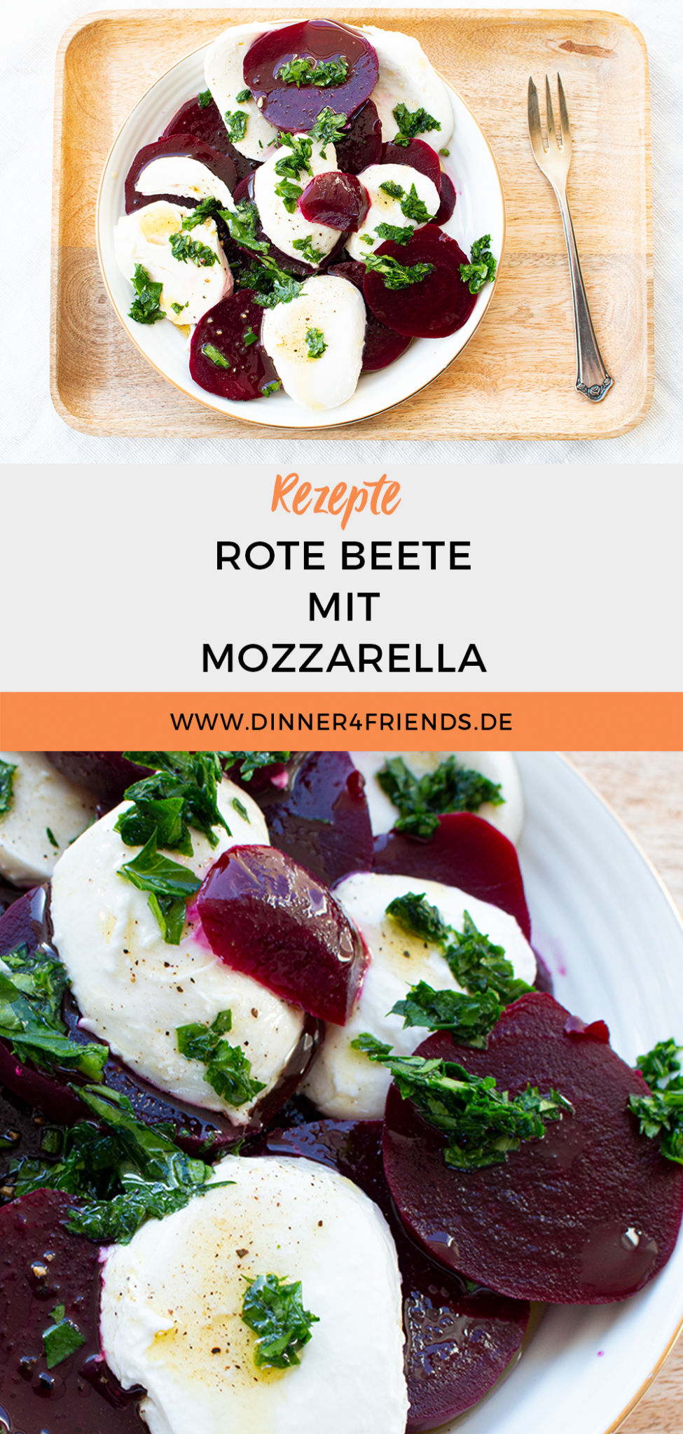 Rote Beete mit Mozzarella – Dinner4Friends